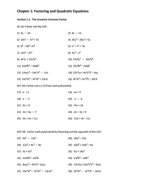 Factoring Techniques And Examples Pdf Area Factorization