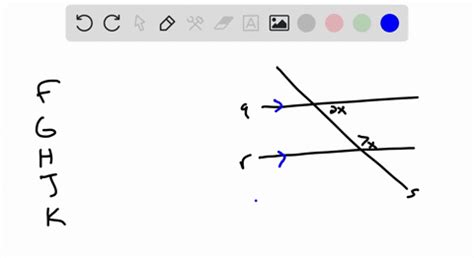 SOLVED In The Figure Below Parallel Lines Q And R Are Intersected By Line S What Is The Value