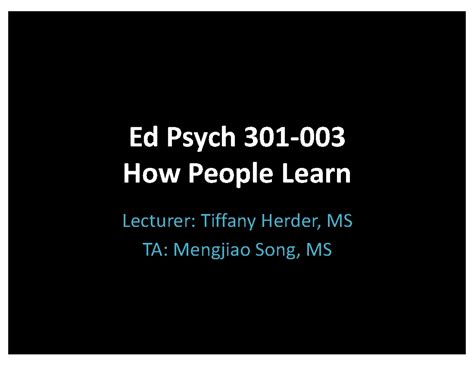 12 Distributed Cognition Lecture Ed Psych 301 How People Learn