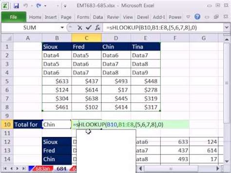 Excel Magic Trick VLOOKUP Item Add Values From Multiple Rows Columns HLOOKUP YouTube