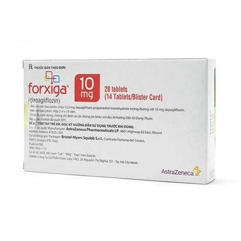 Thuốc Forxiga 10mg điều Trị đái Tháo đường Type 2 2 Vỉ X 14 Viên