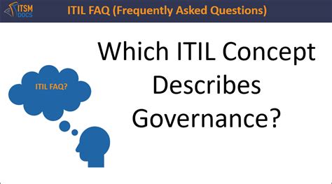 Which Itil Concept Describes Governance Itsm Docs Itsm Documents And Templates