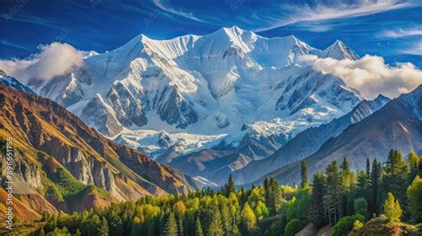 Majestic Nanga Parbat Mountain In Gilgit Baltistan Pakistan Nanga