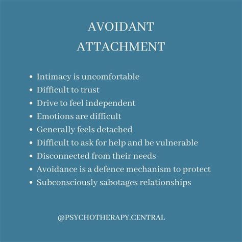 Avoidant Attachment Avoidant Personality Emotionally Unavailable