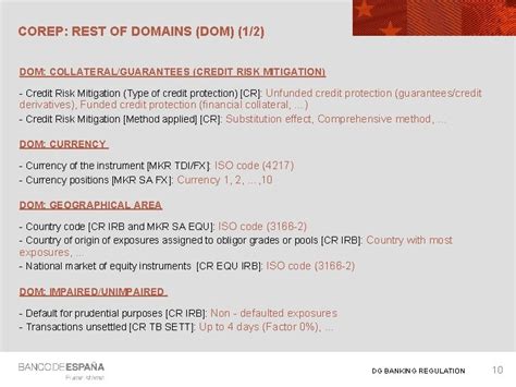 Corep Data Point Model Common Reporting Operational Network