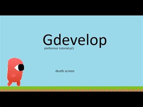 Gdevelop Platformer Tutorial Pt YouTube