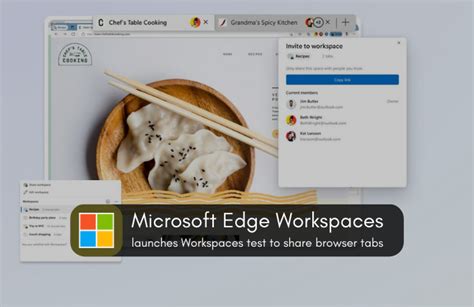 Microsoft Edge Launches Workspaces Test To Share Browser Tabs