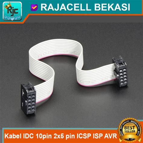 jual kabel idc 10pin 2x5 pin icsp isp avr arduino downloader programmer