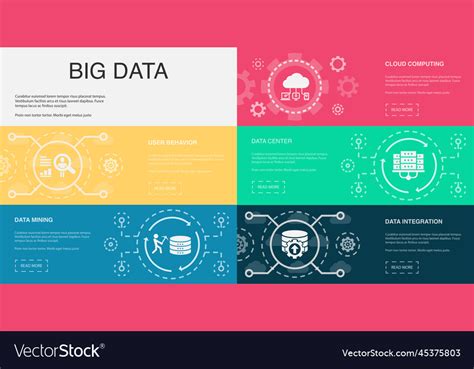 User Behavior Data Mining Cloud Computing Data Vector Image