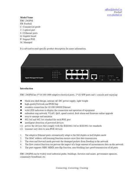 Port Gigabit Poe Managed Switch BLACK At Best Price In New Delhi ID