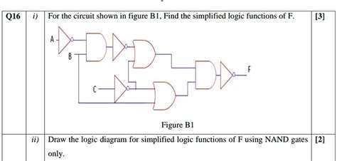 SOLVED Q16 For The Circuit Shown In Figure Bl Find The Simplified