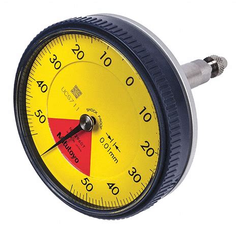 Mitutoyo 0 Mm To 1 Mm Metric Dial Indicator Lug Back 54ge69 2960a Grainger