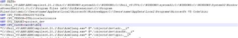 Show The Complete Build Command In Keil Stack Overflow