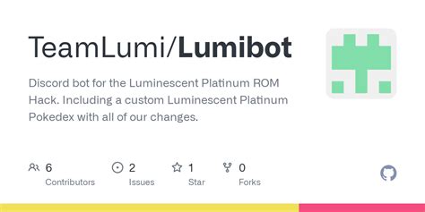 Github Teamlumilumibot Discord Bot For The Luminescent Platinum Rom Hack Including A Custom