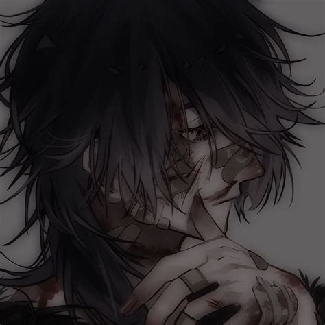 Dark Goth Pfp Edgy Oc Art Aesthetic Discord Icon Dark Anime Guys
