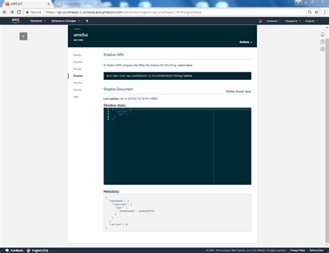Use Amazon Aws Iot Shadow Service Realtek Iotwi Fi Mcu Solutions
