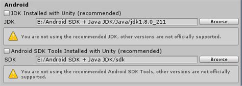 Unity Game Engine How To Fix Android SDK Is Outdated Stack Overflow