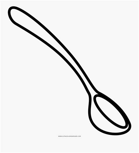 Cooking Utensils Coloring Page Dibujo De Cuchara Para Colore