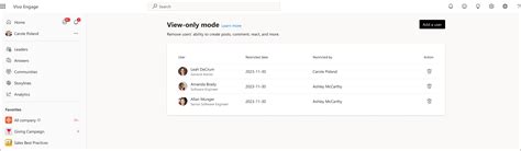 Manage User Privileges With View Only Mode In Viva Engage Microsoft Learn