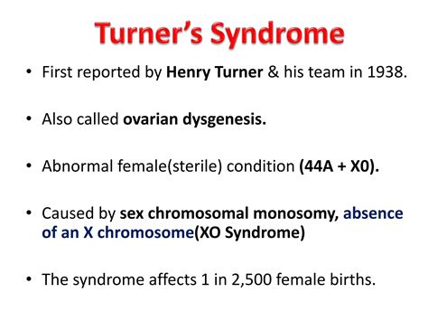 Sex Chromosome Disorders Pptx