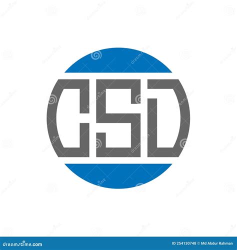 Csd Letter Logo Design On White Background Csd Creative Initials