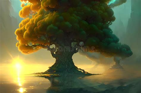 Fantasy Frontier Generative AI Stock Photo Image Of Nature Indoor