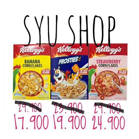 Jual Kelloggs Froot Coco Loops Pops Rice Krispies Corn Flakes Banana Strawberry Honey Crunch