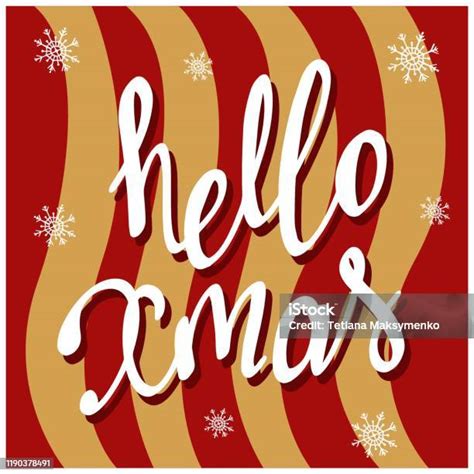 안녕하세요 Xmas 축제 벡터 일러스트 인사말 카드 템플릿입니다 0명에 대한 스톡 벡터 아트 및 기타 이미지 0명 겨울 공휴일 Istock