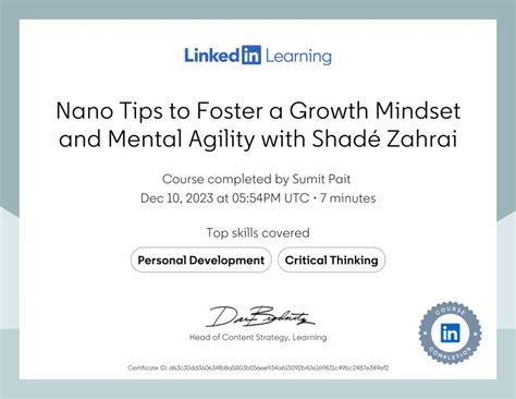 Sumit Pait On Linkedin Certificate Of Completion