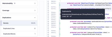 duplicated lines on new code sonarqube not showing me which lines