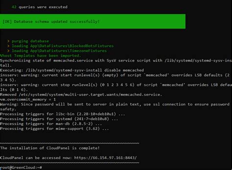 instructions for installing cloudpanel on debian 10 greencloud