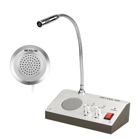 retevis rt 9908 dual way window intercom system bank counter interphone
