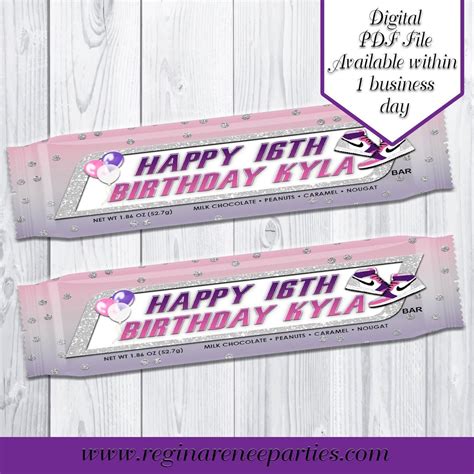 Sneaker Theme Candy Bar Wrappers Sneakers Party Favors Candy Bar