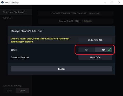 Configuration Senso Documentation