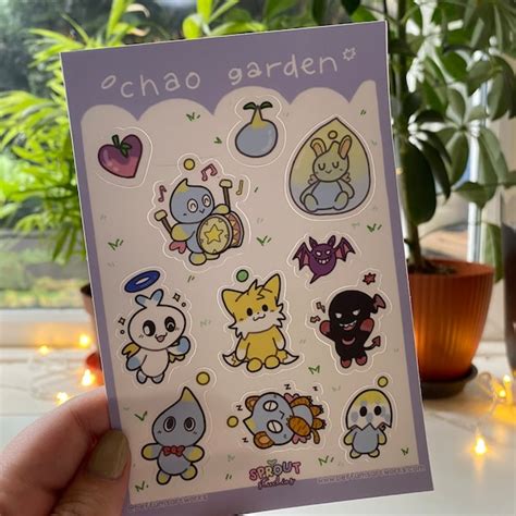 Sonic Chao Garden Sticker Etsy