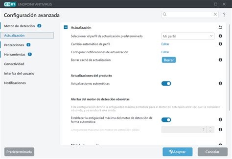 Actualizar reversión ESET Endpoint Antivirus Ayuda en línea de ESET