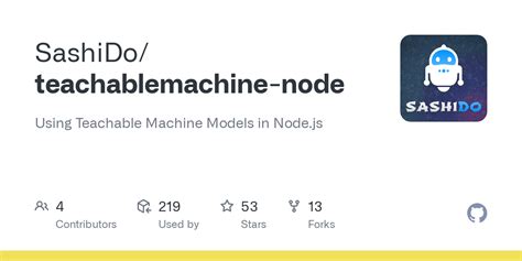 Github Sashidoteachablemachine Node Using Teachable Machine Models In Nodejs