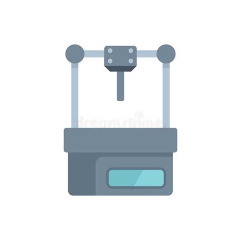 Modern 3d Printer Creating Prototype Model Using Plastic Filament Stock