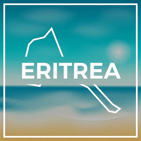 eritrea map stylish location icon with eritrea map and flag stock vector illustration of
