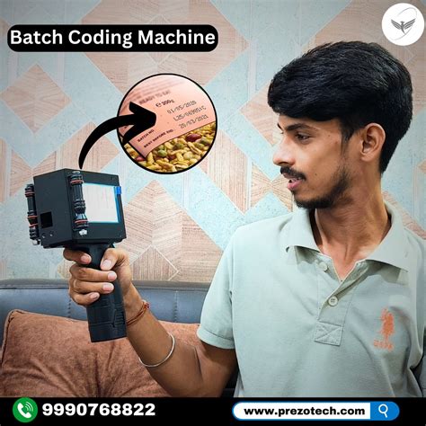Prezotech 🖨️ Batch Coding Machine Easy And Efficient Printing Print Batch Numbers Mrp