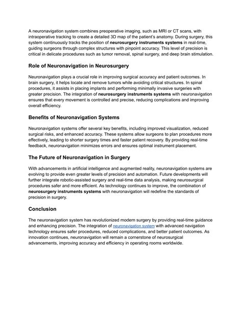 Ppt Neuronavigation System Enhancing Precision In Modern Surgery