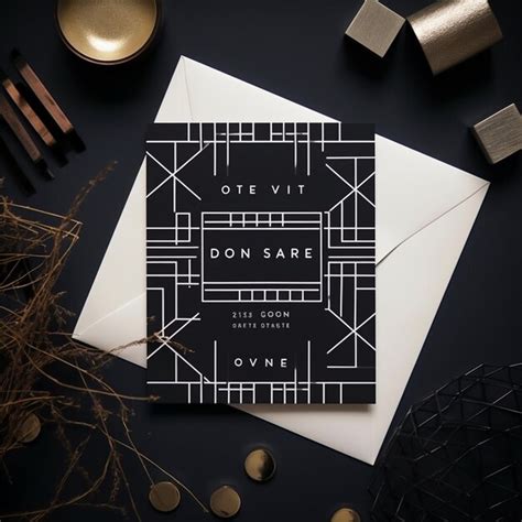 Modern Save The Date Invitation Geometric Patterns Bold Typography