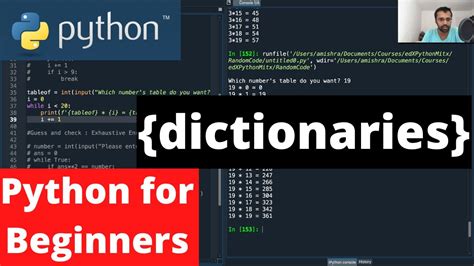 10 Dictionaries Python For Beginners Youtube