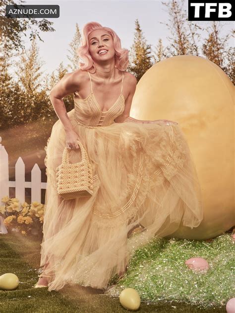 Miley Cyrus Sexy Poses Showcasing Her Hot Figure In An Easter