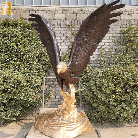 Outdoor Large Bronze Eagle Statue For Sale Relong Art Sculpture