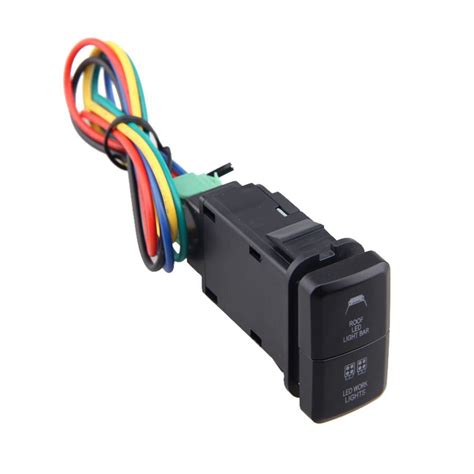 Zyutaosan 12v Push Switch Led Light Bar For Toyota Landcruiser Hilux Fj