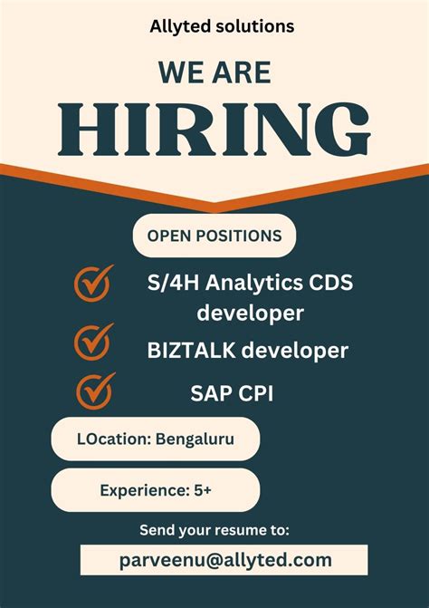 Parveen Unnisa On Linkedin Hiring Jobopportunity Sap Biztalk