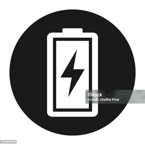 배터리 충전 표시 아이콘입니다 흰색 배경에 격리된 벡터 그림 0명에 대한 스톡 벡터 아트 및 기타 이미지 0명 가득 찬