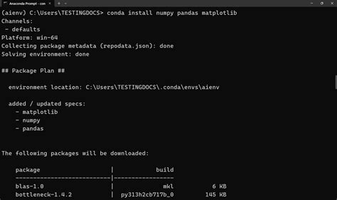 Setup A Anaconda Virtual Environment