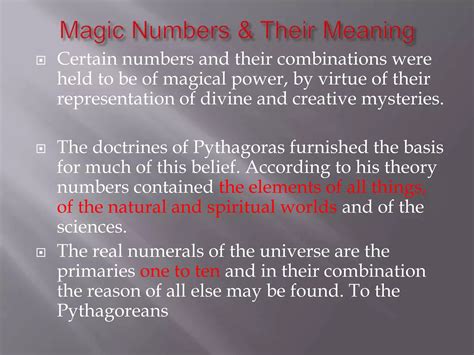 The Magic Of Numbers Pptx